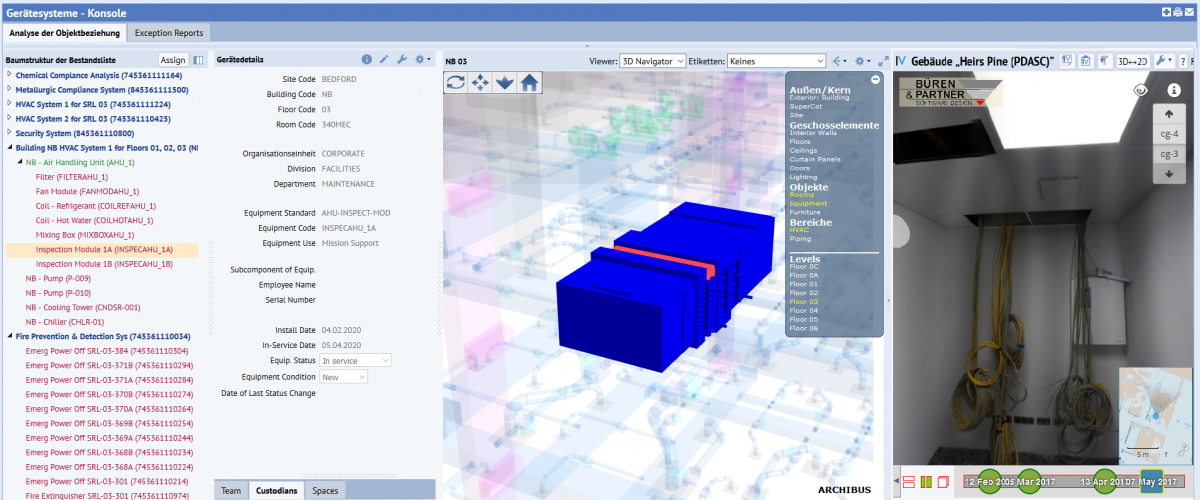 Innovative Integration von IndoorViewer und CAFM - Archibus